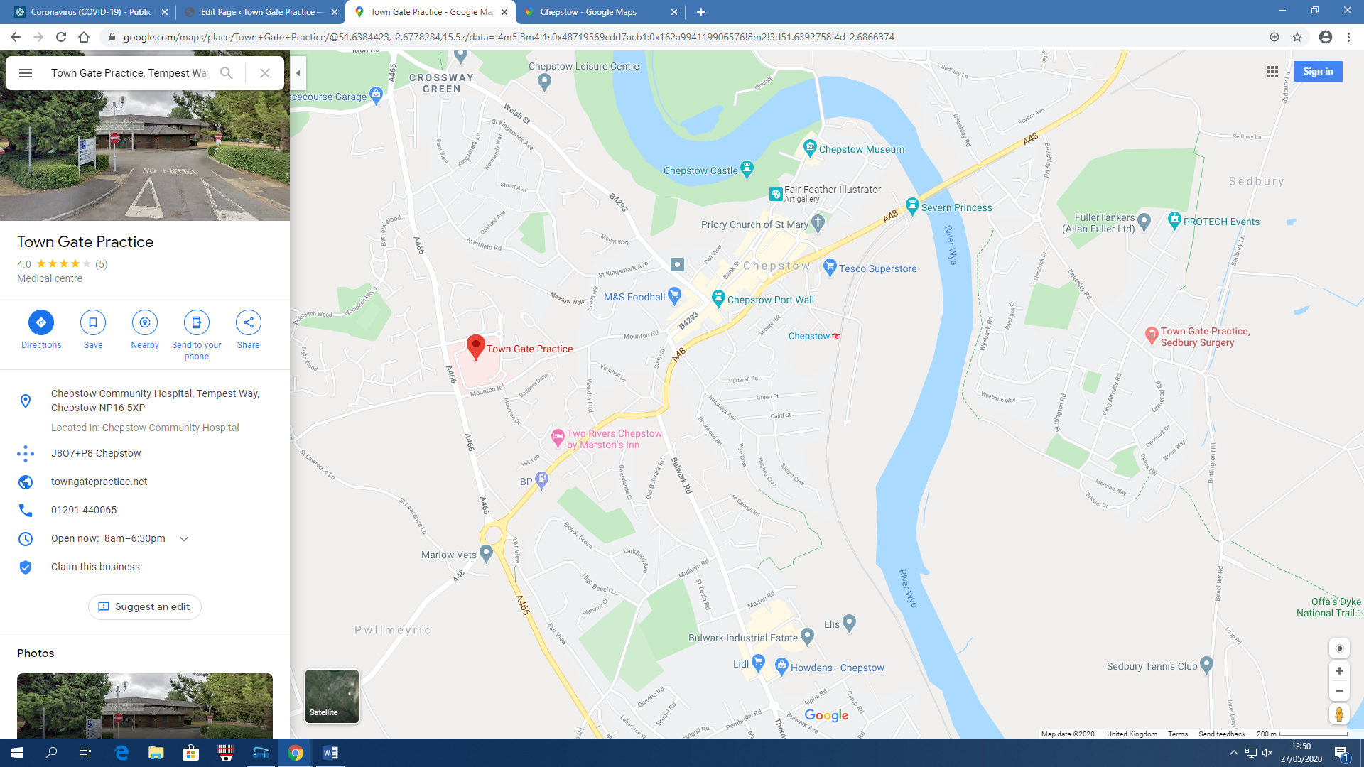 Chepstow map – Town Gate Practice